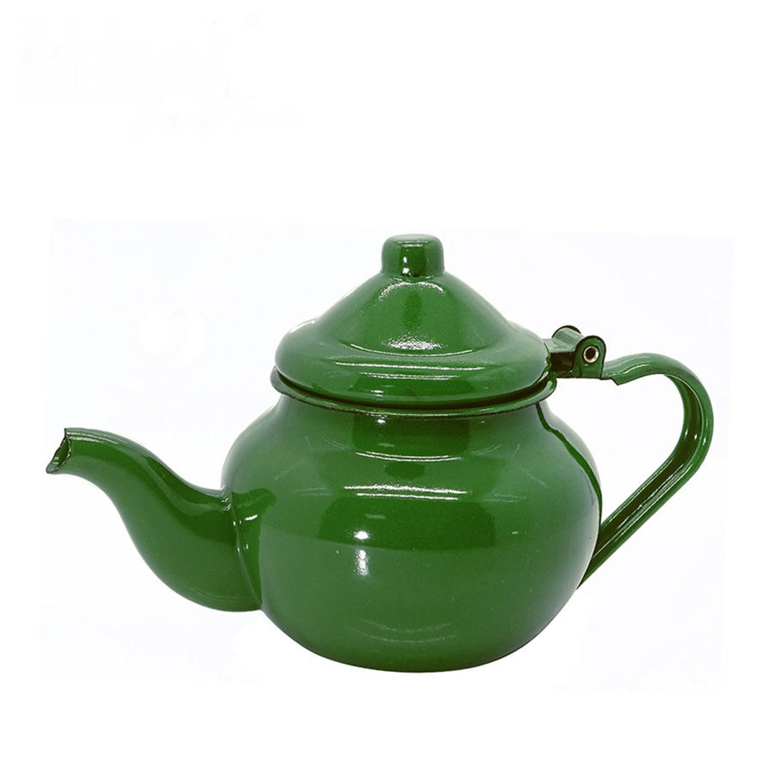 براد شاي بشكل مختلف - 3 كوب شاي- أخضر