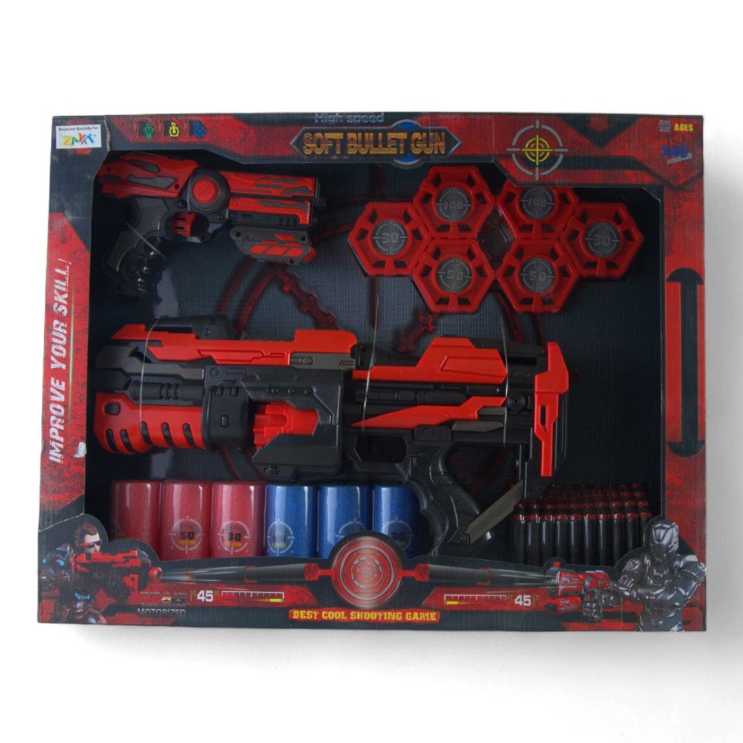 لعبة مسدسات سوفت مع 40 طلقة - FJ910